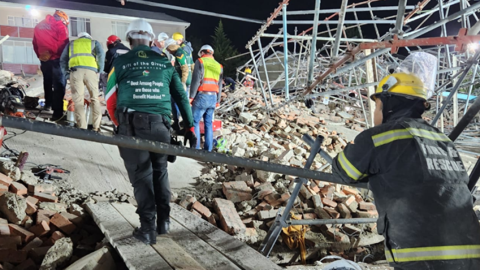 George building collapse | Teams scramble to rescue dozens trapped under rubble - eNCA